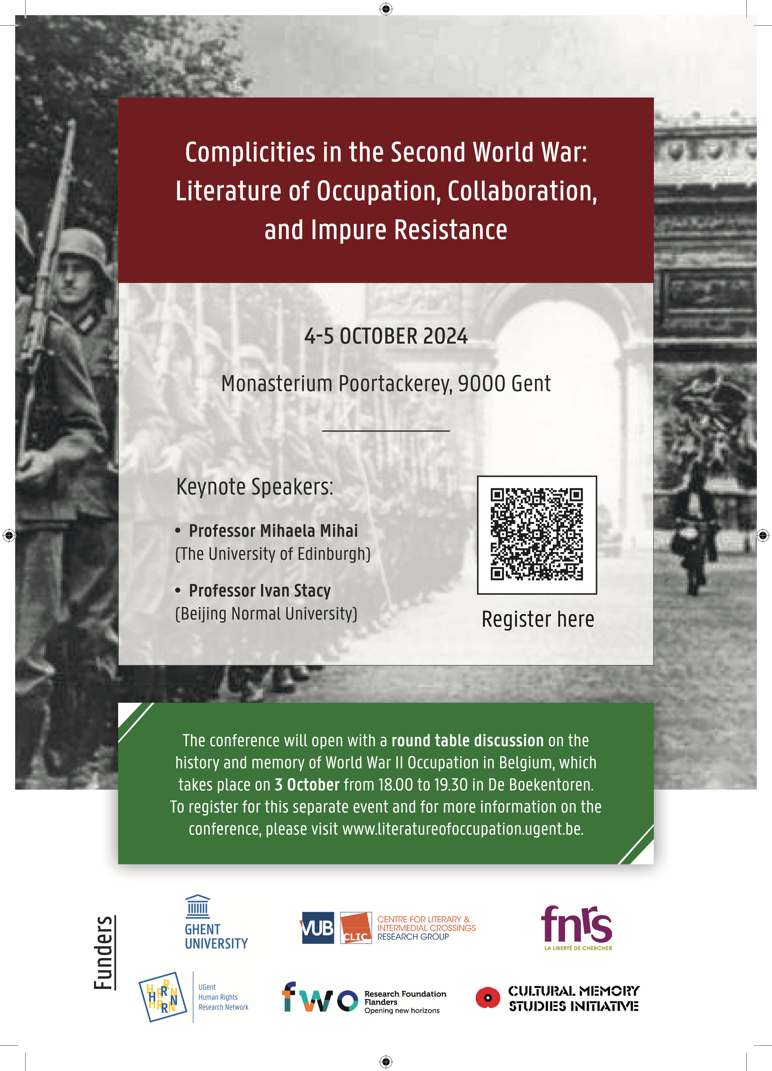 Conference Programme: Complicities in the Second World War: Literature ...